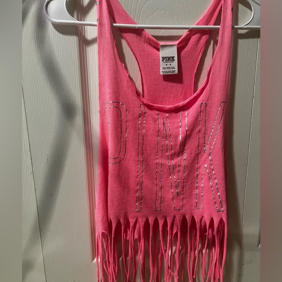 PINK Victoria's Secret | Tops | Victorias Secret Tank Top Bling Cropped ...